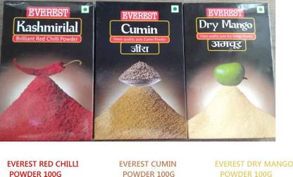EVEREST RED CHILLI POWDER,CUMIN POWDER,DRY MANGO POWDER 100G Price in ...