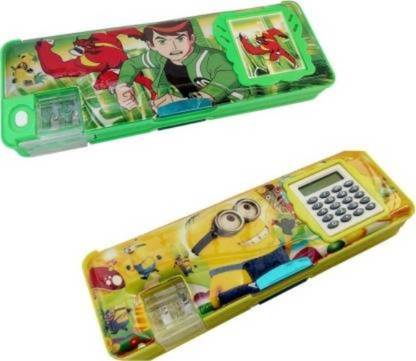 Flipkart.com | kuku BEN 10 AND MINIONS CALCULATOR BOX CARTOON Art ...