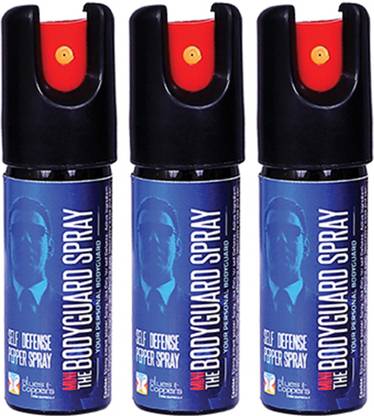 THE BODYGUARD The Bodyguard Mini Pepper Spray Pack of 3 Pepper Fogger ...