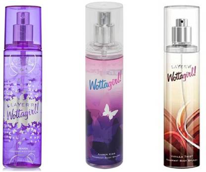 LAYER'R LAYERR WOTTAGIRL SECRET CRUSH FRAGRANT BODY SPLASH + 1 LAYERR ...