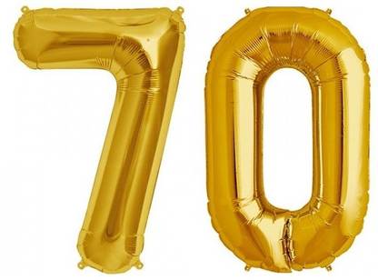 Flipkart.com | Stylewell Solid Golden Color ( Number 70 ) 3d Foil ...