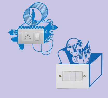 decor kafe 13 cm Switch Board Sticker -Wall Decorative Stickers Wall ...