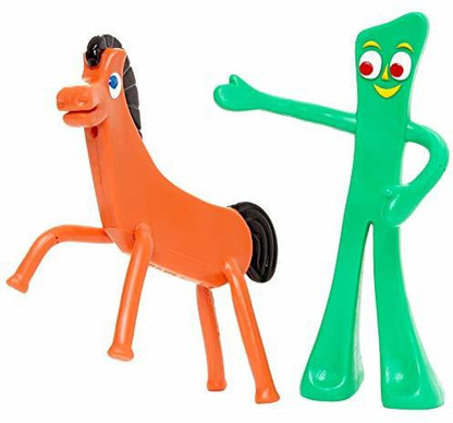 Vintage Mini Gumby and Pokey Pair Miniature Toys Toys etna.com.pe