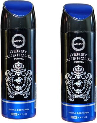 ARMAF DERBY CLUB HOUSE FOR MEN (PACK OF 2) Deodorant Spray - For Men ...