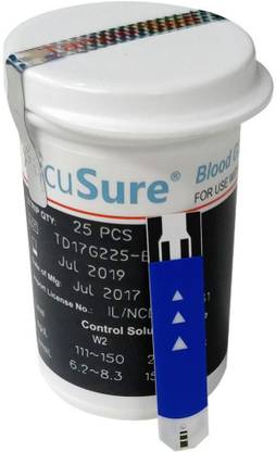AccuSure SIMPLE 50 Glucometer Strips Price in India - Buy AccuSure ...