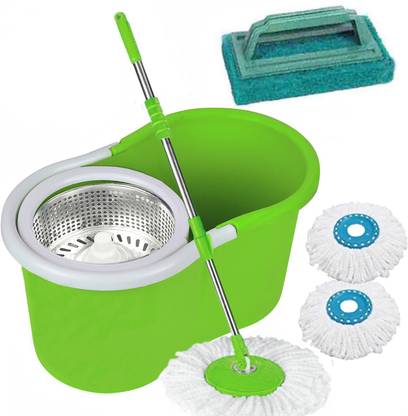 V-MOP Classic Magic Spin Bucket Mop- 360 Degree Self Spin Cleaning ...