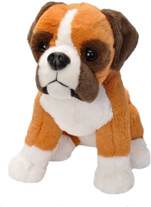 E-Chariot Soft Toys Sitting Boxer Plush Stuffed Animal Cuddlekins - 12 ...