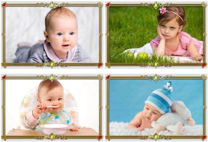 A Set of 4 Cute Baby Posters | Smiling Baby Poster | Poster for ...