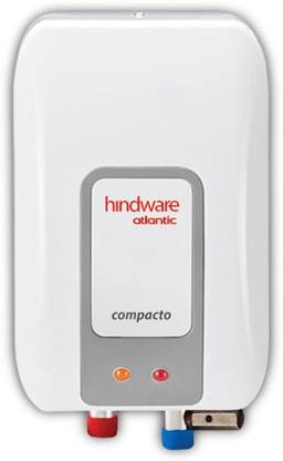 Hindware 3 L Instant Water Geyser (Present instant compacto water heater 3 liter capacity, White ...