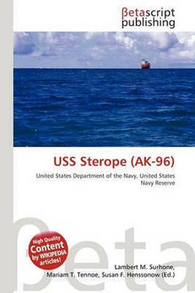 USS Sterope (AK-96): Buy USS Sterope (AK-96) by unknown at Low Price in ...
