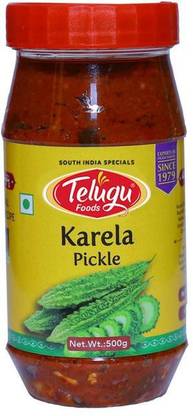 TELUGU FOODS Karela Pickle Bitter Gourd Pickle Price in India - Buy ...
