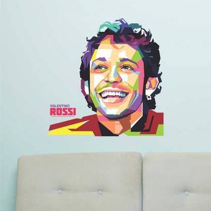 Day Decals Valentino Rossi Medium Self Adhesive Sticker Price in India ...