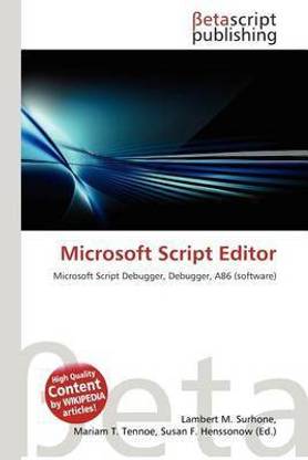 Microsoft Script Editor: Buy Microsoft Script Editor by unknown at Low ...
