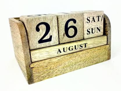 Priyanshu Decor Handcrafted Never Ending Date Calendar Never ending ...