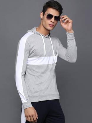 Color Block Men Grey, White T-Shirt Price in India - Buy Color Block ...