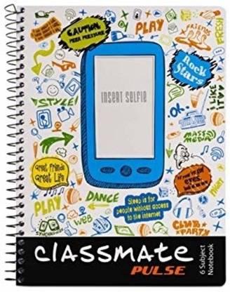 Classmate PULSE SELFIE A4 Notebook SINGLE RULE 300 Pages Price in India ...