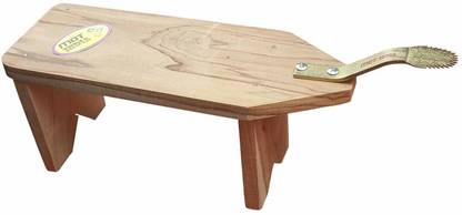 MDT India Real Teak Sitting Stool Type Traditional Coconut Scraper ...