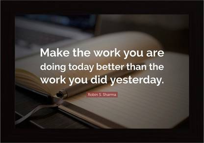 Do Better Work Motivational Quote Framed Poster Paper Print - Quotes ...