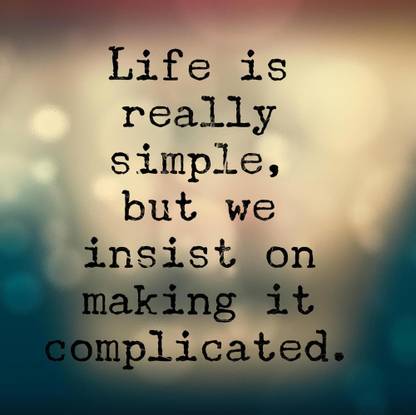 life is really simple |Motivational Poster|Inspirational Poster Paper ...
