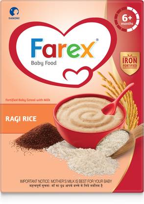 Farex Ragi Rice Fortified Baby Cereal Price in India - Buy Farex Ragi ...
