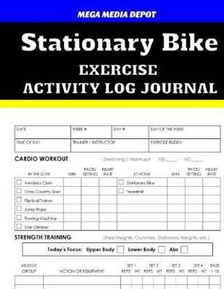 Stationary Bike Exercise Activity Log Journal: Buy Stationary Bike ...