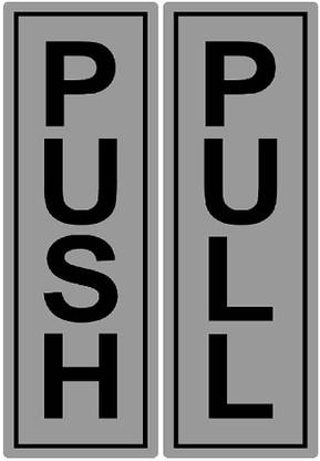 KRAFTMASTERS 10 cm Self Adhesive Stainless Steel Push & Pull Metal ...