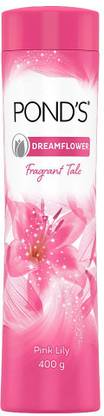 POND's Dreamflower Fragrant Talcum Powder, Pink Lily, 400 g (Pack of 2 ...