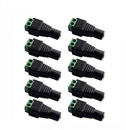LipiWorld Dc Connectors Screw Type for CCTV Camera DVR Female Dc ...