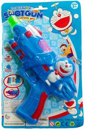 Macaw Doraemon Musical Shot Gun For Kids With Lights - Battery Not ...