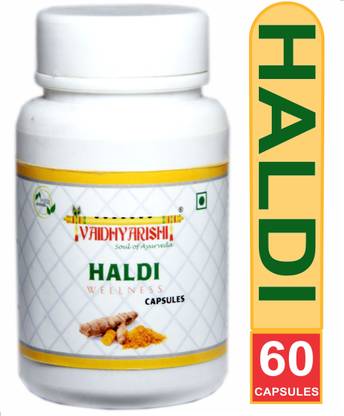 VAIDHYARISHI HALDI CAPSULES 100% NATURAL (60 Tablets) Price in India ...