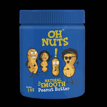 Oh Nuts Smooth Natural Peanut Butter -1 Kgs 1 kg Price in India - Buy ...