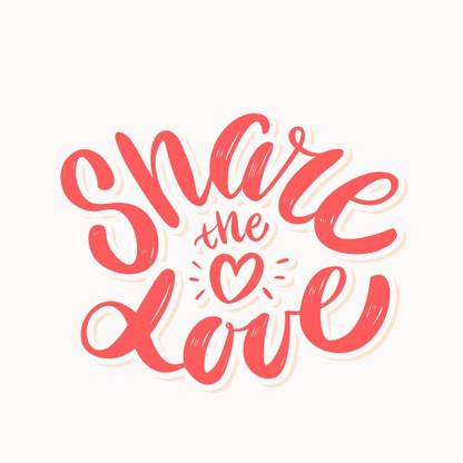 share the love sticker poster Paper Print - Quotes & Motivation posters ...