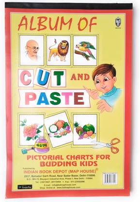 Mukesh Art & Stationery Full Album of Cut & Paste Picture Chart Book ...