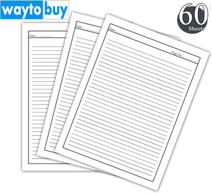 Flipkart.com | WAYTOBUY A4 60 Sheets Assignment Or Project One Side ...