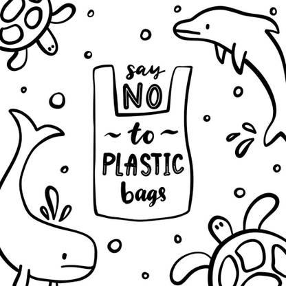 say no to plastic bags Paper Print - Nature posters in India - Buy art ...