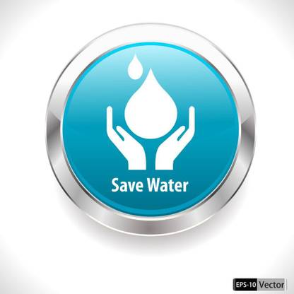 save water with white sticker poster|save environment|NO plastic|save ...