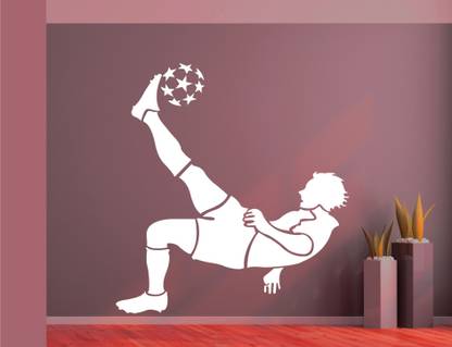Radheykrishnadecor Stiker Dinding, Stiker, Pemain Sepak Bola gambar png ...