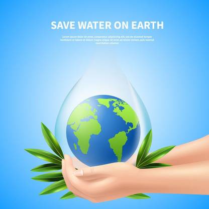 save water on earth sticker poster|save environment|NO plastic|save ...