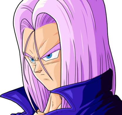 trunks face sticker poster|dragon ball z poster|anime poster|size:12x18 ...
