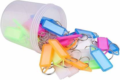 eweft Pack of 50 Assorted Tag Label Multipurpose Writable Name Key Tags ...