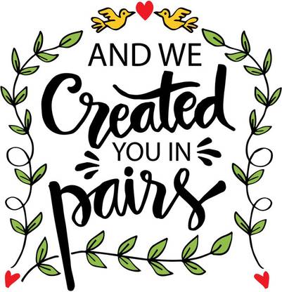 and we create you in pairs Paper Print - Religious posters in India ...