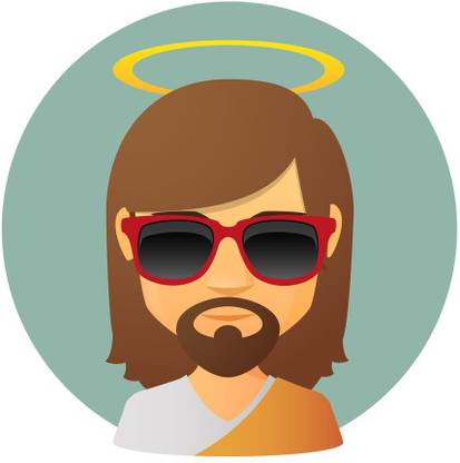 Jesus avatar |god poster|christian god poster|jesus poster Paper Print ...