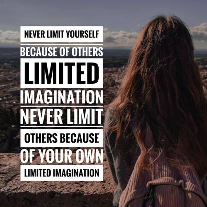 never limit yourself |Motivational Poster Paper Print - Quotes ...