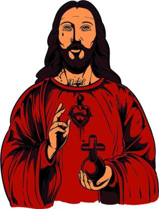 Jesus Christ in red |god poster|christian god poster|jesus poster|Jesus ...