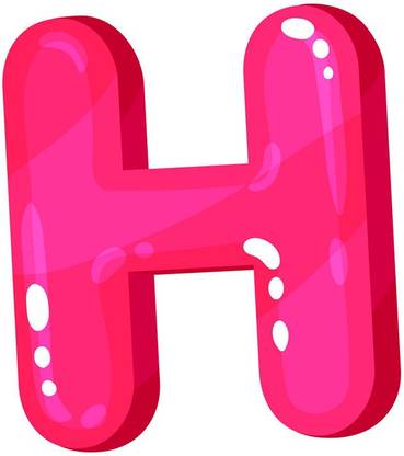 KD H glossy bright alphabet Sticker Poster|Alphabets Poster|Number ...