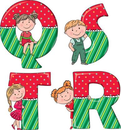 alphabet qrst |Kids Room Posters|Poster for Play Schools Paper Print ...