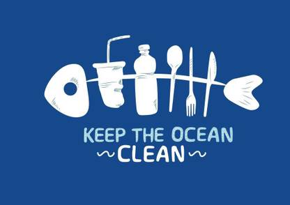 keep the ocean clean sticker poster|save water quotes|environment ...