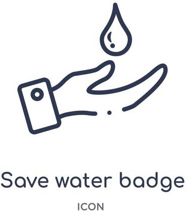 save water badge sticker poster|save water quotes Paper Print - Nature ...