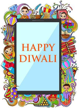 Happy Diwali doodle drawing |festival poster|diwali poster Paper Print ...
