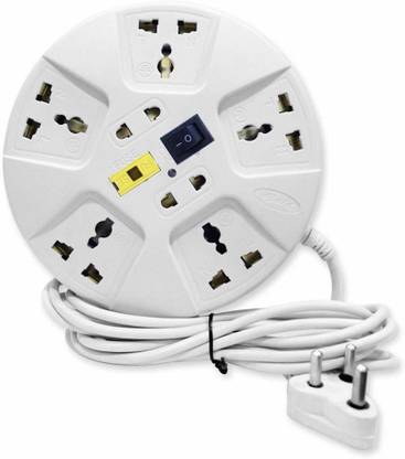KH 6 Amp Multi Plug Point Extension Cord (3 Meter) with LED Indicator ...